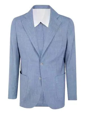 BARBA NAPOLI Single-breasted Blazer - Blue