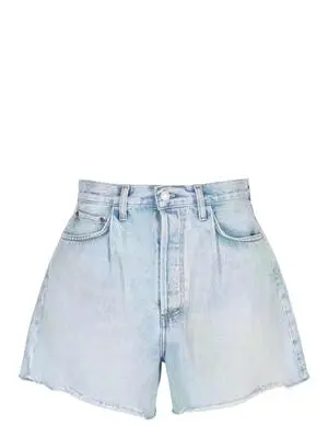 AGOLDE Rhoda Frayed Hem Shorts - Blue