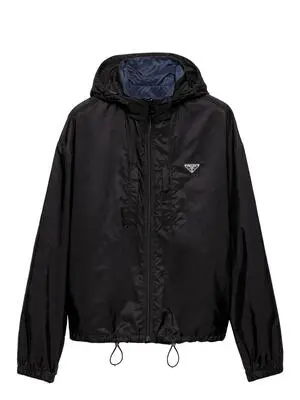 Prada Re-nylon Hooded Jacket - Black