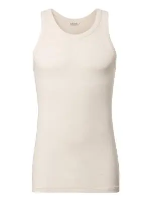 Auralee Ribbed Cotton Tank Top - White