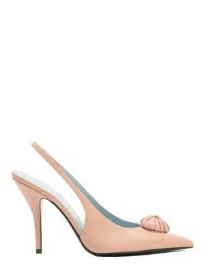 Valentino Garavani Valentino Garavani Coeur Royal Kidskin Slingback Pumps Phard
