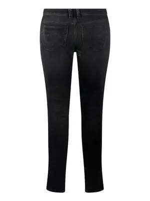 DIESEL® Distressed Skinny Fit Jeans - Black