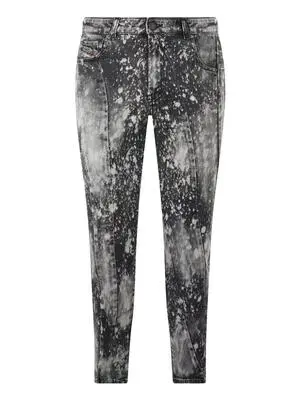 DIESEL® Paint-splash Slim-fit Jeans - Grey