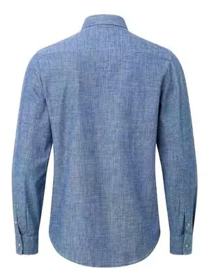 Eleventy Western-style Press-stud Shirt - Blue