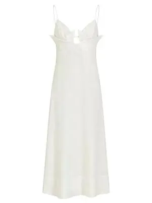 Farm Rio Cut-out Spaghetti Strap Maxi Dress - White