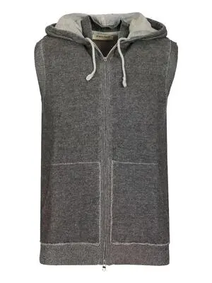 AL DUCA D’AOSTA 1902 Knitted Sleeveless Hoodie - Grey