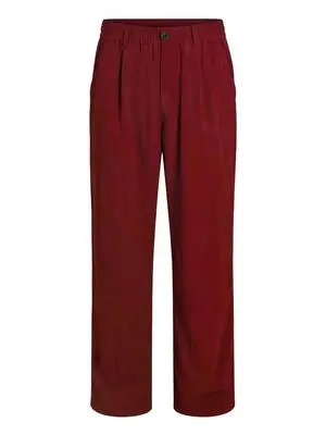 PAURA Gerard Pleated Trousers - Red