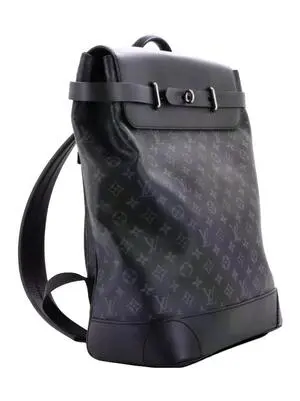 LOUIS VUITTON Steamer Monogram Eclipse Canvas Backpack - Black