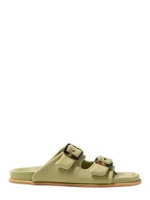 ERES Izia Buckle Mules - Green