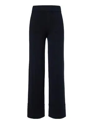 Jardin Des Orangers Wool And Cashmere Wide-leg Pants - Black