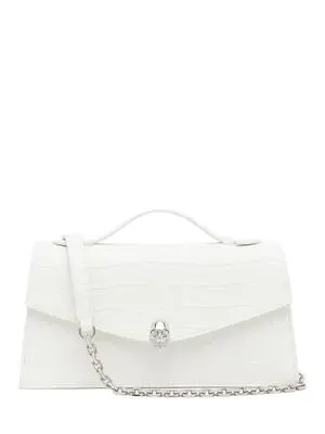 Alexander McQueen Skull Top Handle Bag - White