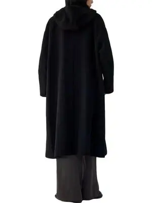STUDIO TOMBOY Hooded Wool Coat - Black
