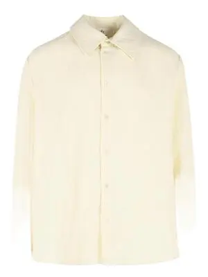 Séfr Ecru Cotton And Linen Shirt - Beige