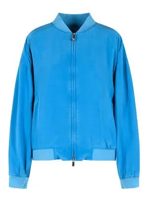 Versace Poplin Zip Blouson - Light Blue