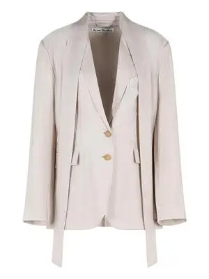 Acne Studios Blazer In Cupro - Beige