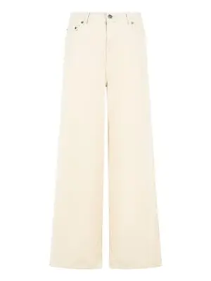 GOLDEN GOOSE Melody Cotton Patalone - Cream