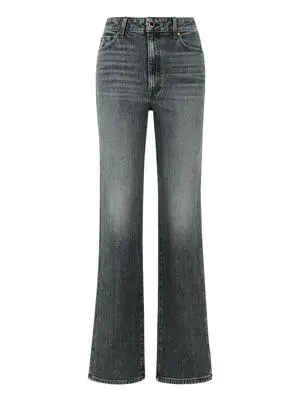 Khaite Danielle Warwick Cotton Jeans - Black