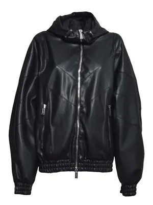 Dsquared2 Hooded Leather Jacket - -97