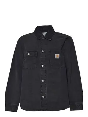 Carhartt Work In Progress Classic Collar Shirt With Pocket Detail - Nero
