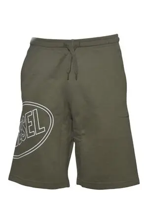 DIESEL® Logo Detail Drawstring Shorts - Khaki