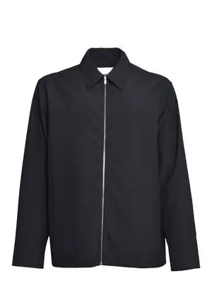 JIL SANDER Zip-up Shirt - Blu