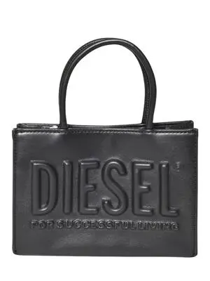 DIESEL® Embossed Logo Top Handle Bag - Nero