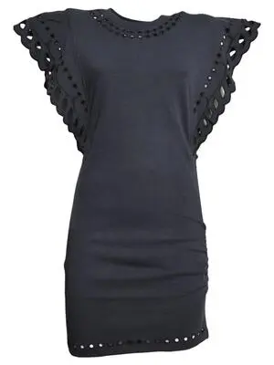 MARANT ETOILE Embroidered Dress - Antracite