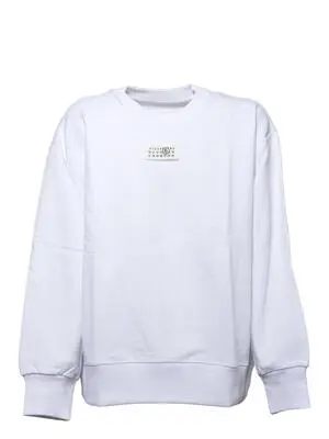 MAISON MARGIELA White Crew Neck Sweatshirt - Bianco