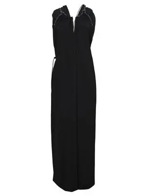 MAX MARA Max Mara Halterneck Maxi Dress With Chain Detail