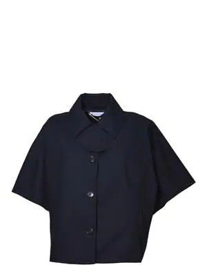 Max Mara Tailored Short Sleeve Jacket - Blu