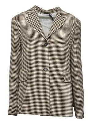 MAX MARA S Max Mara Checked Blazer