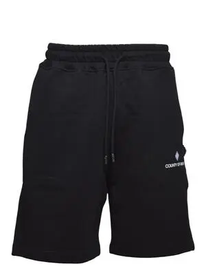 MARCELO BURLON COUNTY OF MILAN Drawstring Shorts - -97