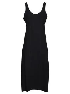 Our Legacy Sleeveless V-neck Midi Dress - Nero