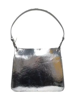 JIL SANDER Silver Metallic Shoulder Bag - Argento