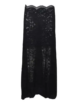 Rabanne Lace Maxi Skirt - Nero