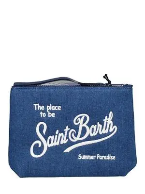 MC2 SAINT BARTH Saint Barth Denim Pouch Denim
