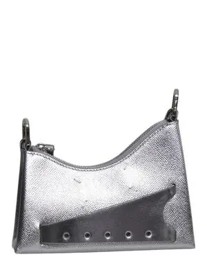 MAISON MARGIELA Silver Metallic Leather Bag - Argento