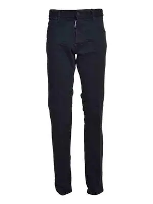 Dsquared2 Black Cotton Denim Jeans - Nero