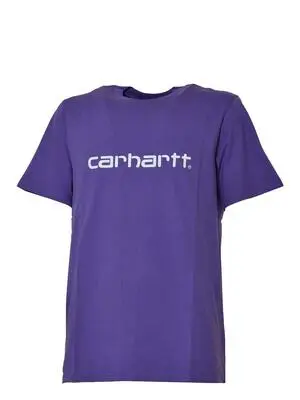 Carhartt Work In Progress Logo T-shirt - Viola