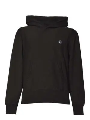Kenzo Black Embroidered Logo Hoodie - Nero