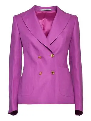 Tagliatore Double Breasted Blazer - Viola
