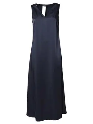 Max Mara Sleeveless V-neck Maxi Dress - Blu