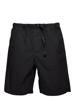 MSGM Drawstring Belted Shorts - Nero