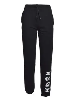 MSGM Logo Trousers - Nero