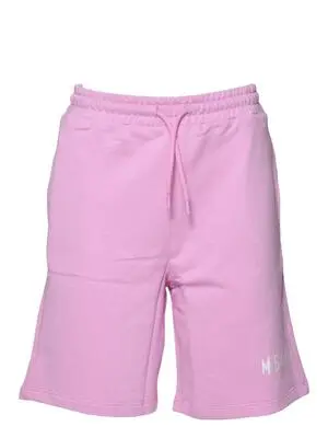 MSGM Pink Drawstring Shorts - Rosa