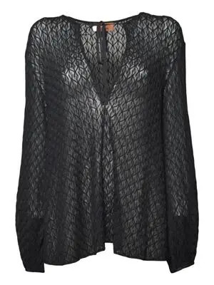 Missoni Black Lace Knit Shirt - Nero/argento