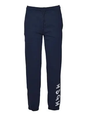 MSGM Drawstring Jogger Trousers - Blu