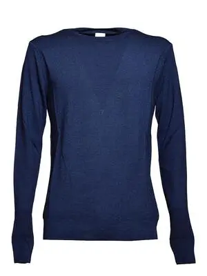 Aspesi Pure Wool Shaved Knit Pullover - Blu