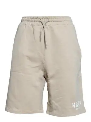 MSGM Drawstring Logo Shorts - Sabbia