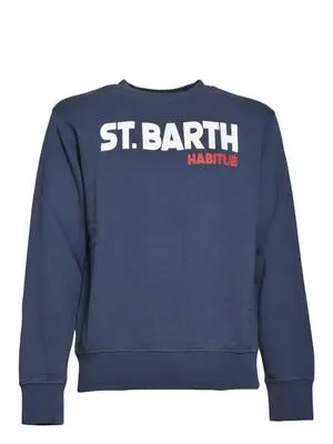 MC2 SAINT BARTH Crew Neck Sweatshirt - Blu